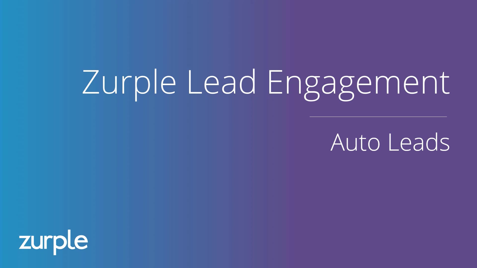 Zurple Lead Engagement: New Leads | Webinar Registration